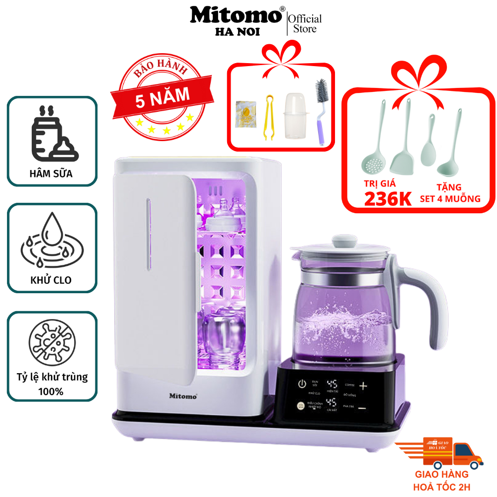 Máy đun nước hâm sữa và sấy khô tiệt trùng UV cao cấp UV- MT99 MAX - Bảo hành chính hãng 5 năm ...