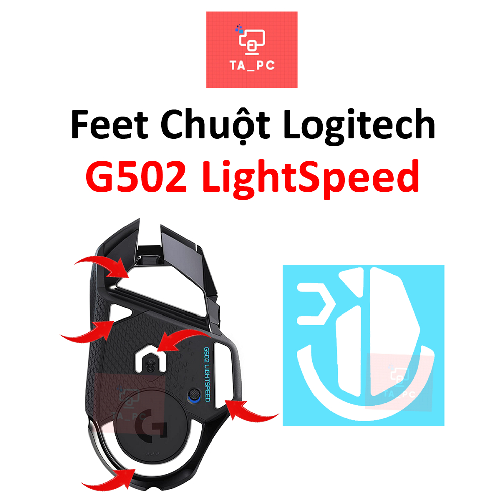 [SIÊU RẺ] Tấm Dán Feet Chuột Logitech G502/ G520 LightSpeed Wireless ...