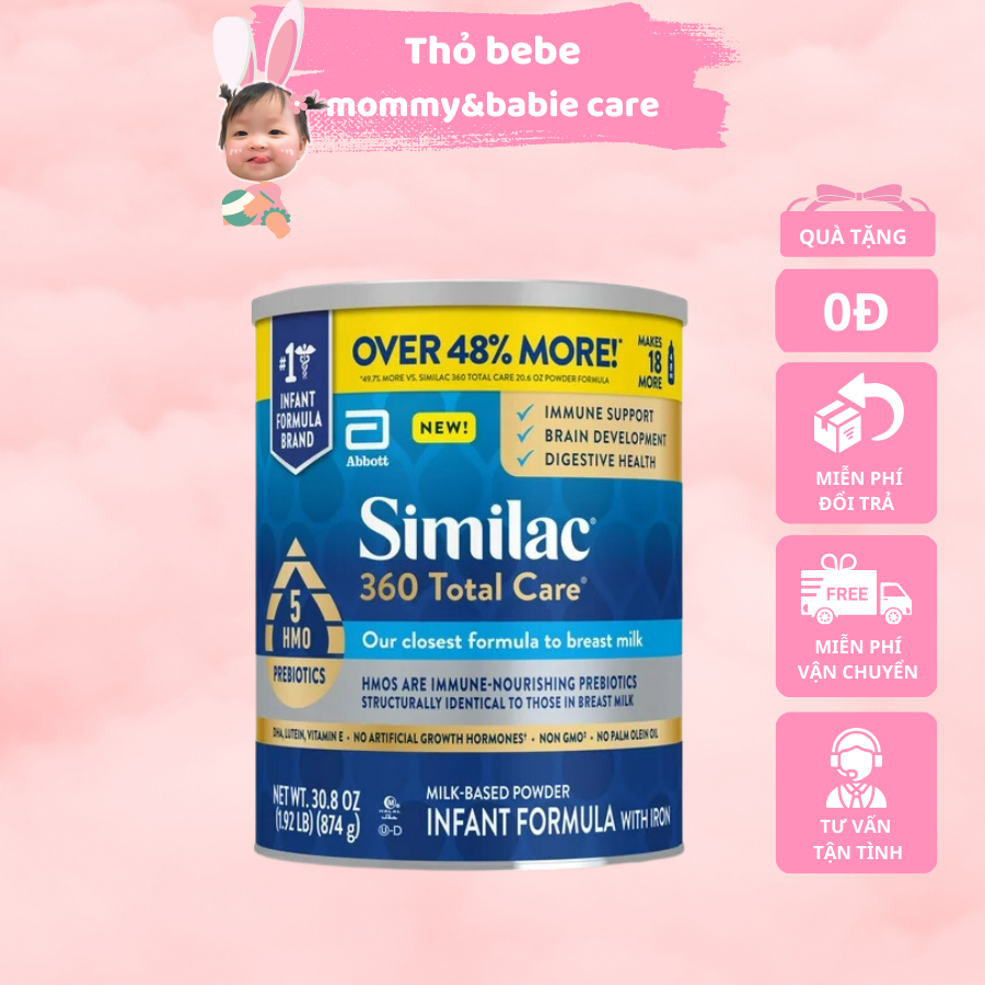 Sữa Bột Similac Mỹ 360 Total Care 5 HMO Cho Bé Từ 0 Đến 12 tháng Hộp ...