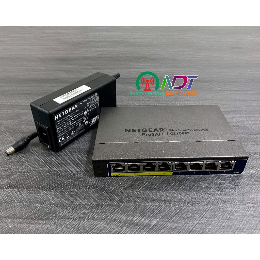 Netgear GS108PE v3 / 8 Port With 4-Ports PoE Gigabit Ethernet , Chia ...