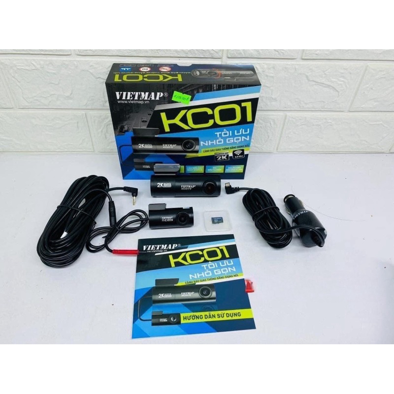 Cam hành trình Vietmap KC01 - Ghi hình trước sau - Cảnh báo giao thông | Shopee Việt Nam