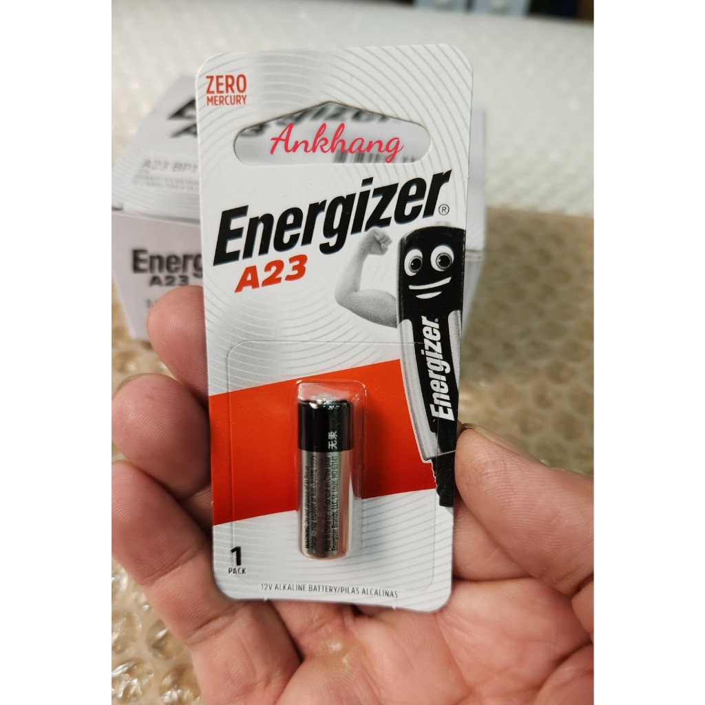 Pin A23 12V Energizer chính hãng - Sử dụng cho chuông cửa, khóa chống trộm, remote cửa cuốn ...