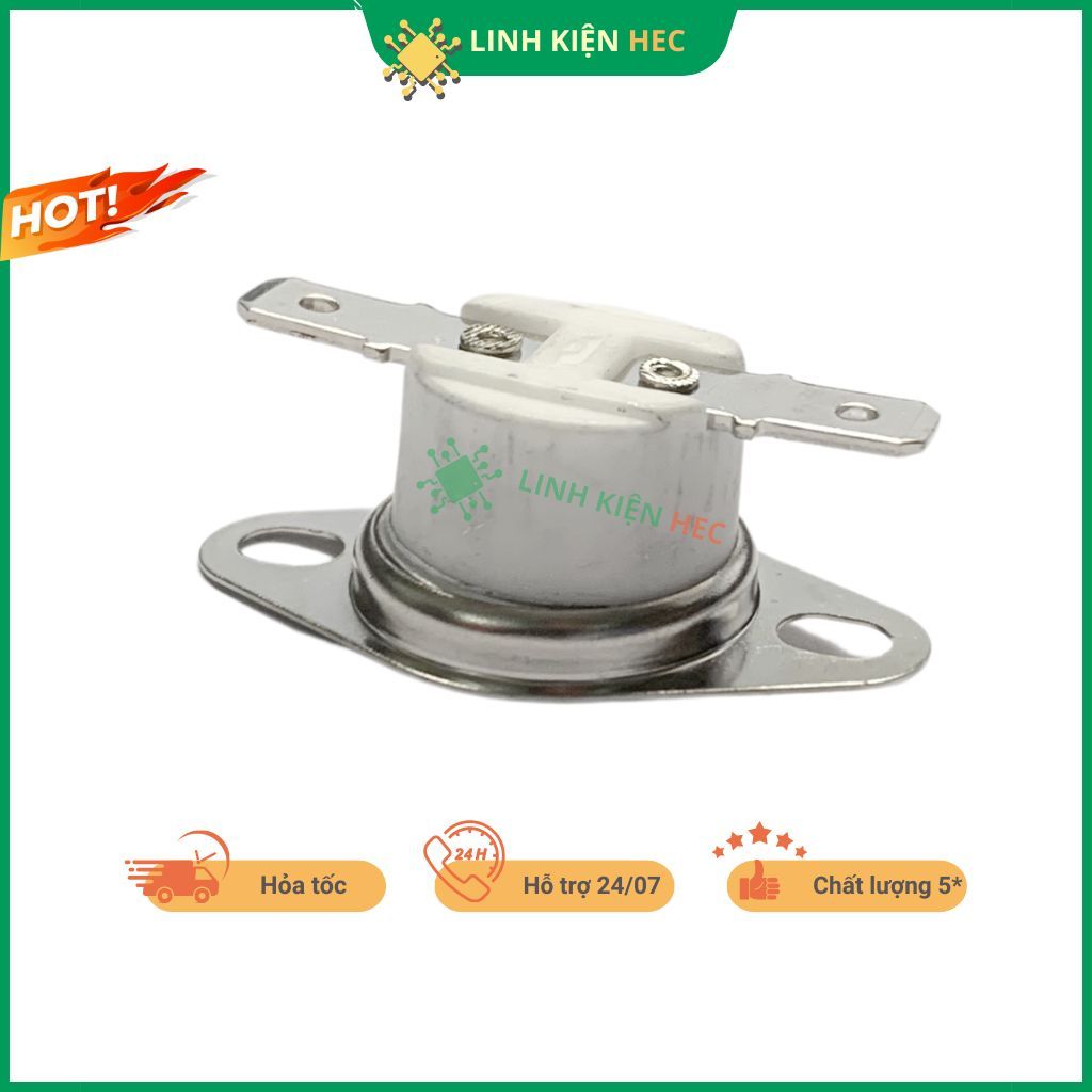 Rơ le nhiệt KSD301 16A , Relay KSD301 85 độ, 95 độ thường đóng đế sứ ...