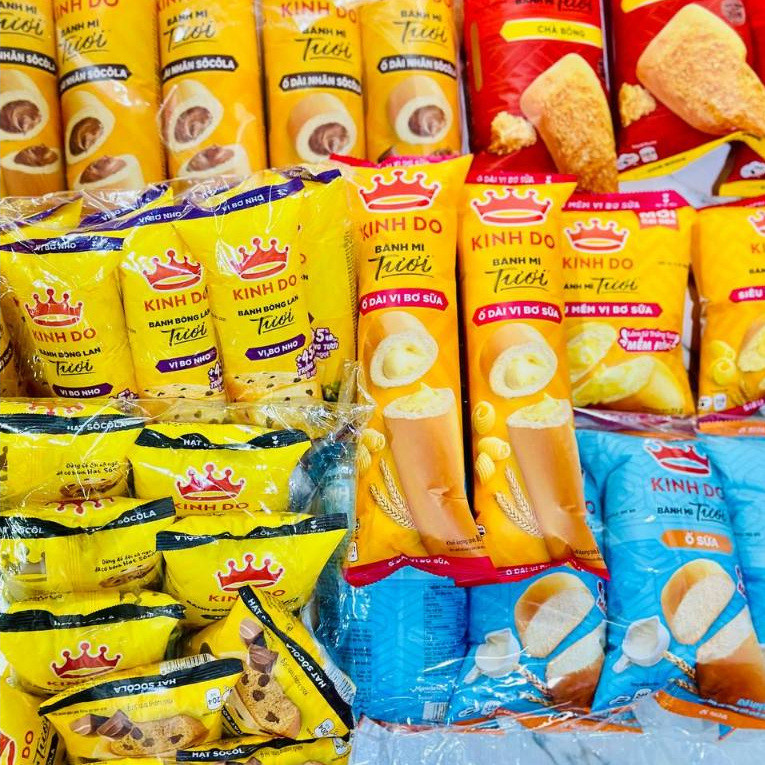 [TƯƠI MỚI MỖI NGÀY] Bánh Mì Tươi Kinh Đô Thịt Bò, Bơ Sữa, Nho Đủ Vị ...