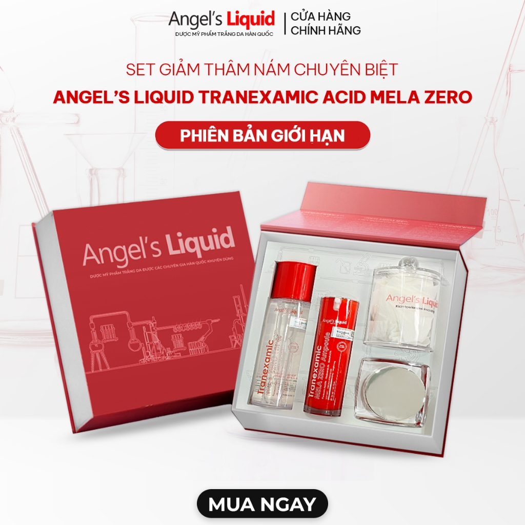 Bộ Sản Phẩm Toner - Serum - Kem Dưỡng Giảm Thâm Nám Chuyên Biệt Angel's ...