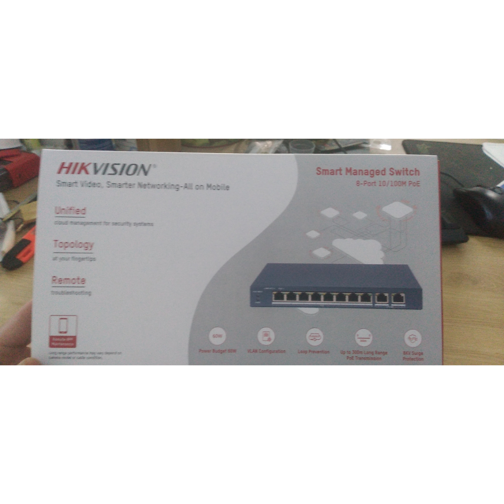 Switch Poe mạng HIKVISION 10 cổng 2 cổng Uplink DS-3E1310P-EI/M 3E0310P ...