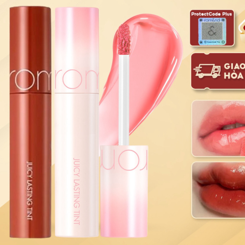 [full 33 Màu] Son Tint Bóng Siêu Lì Căng Mọng Môi Hàn Quốc Romand