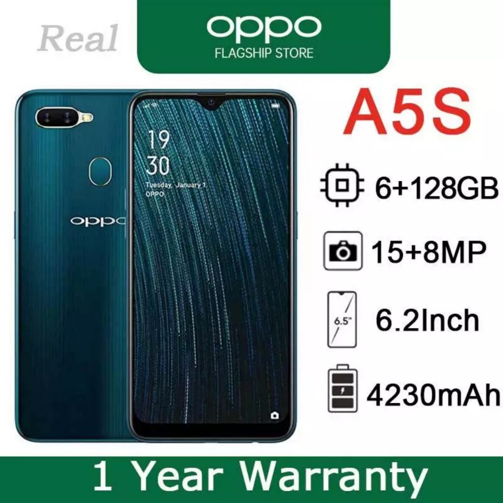 điện thoại Oppo A5S 2sim ram 6G/128G mới Chính Hãng, Bảo hành 12 tháng ...