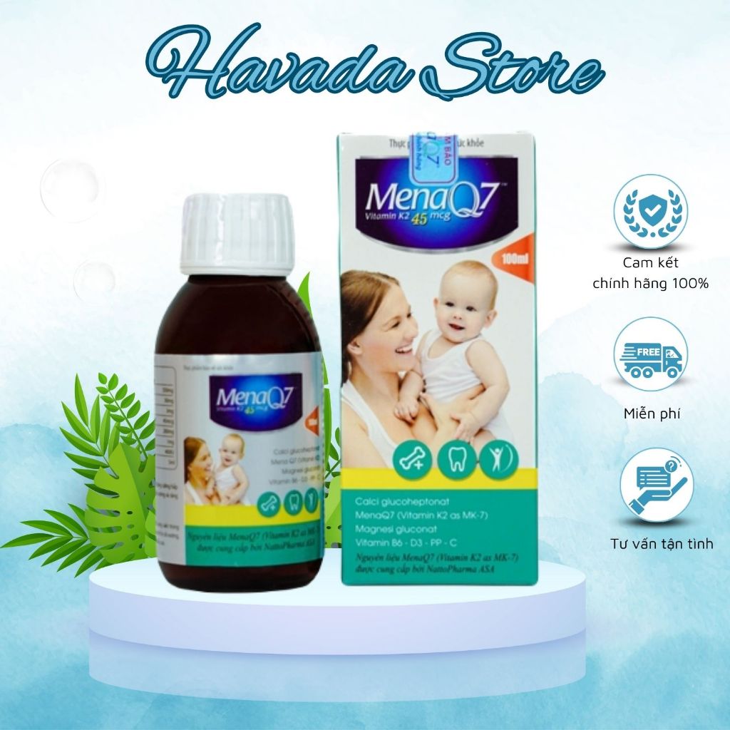 Canxi hữu cơ Midu MenaQ7 K2 45mcg bổ sung K2,Calci,D3 giúp tăng cường ...
