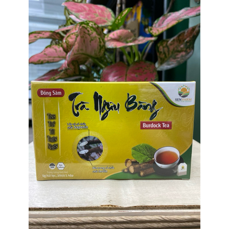 Trà Ngưu Bàng Lên Men hộp 20 gói ( sen farm) | Shopee Việt Nam