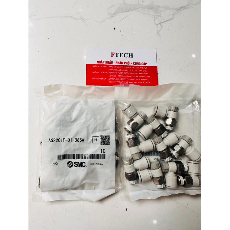 Van tiết lưu SMC AS2201F-01/02-04/06/08/10 ren 01/02 ống 4 ,6 ,8 và 10 | Shopee Việt Nam