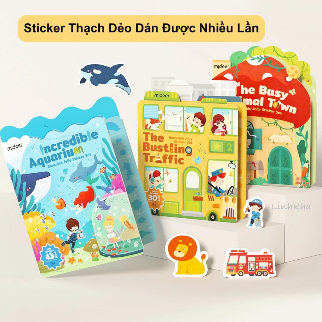 Sticker dẻo bóc dán hình cho bé dùng được nhiều lần dính được trên ...