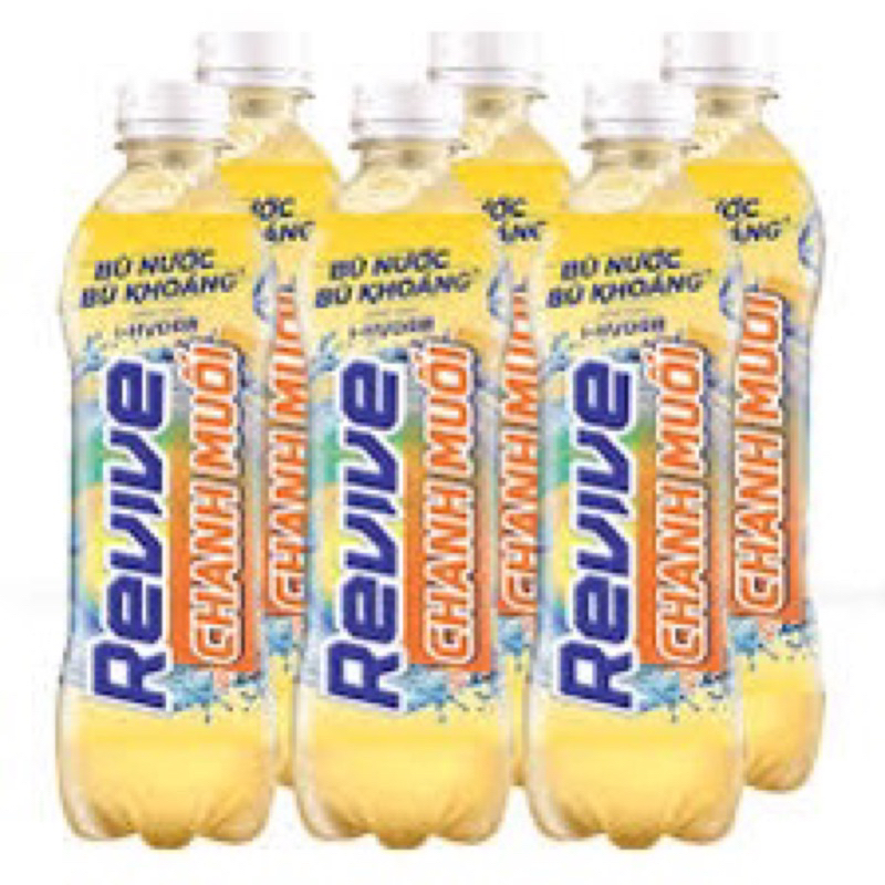 lốc 6 chai nước bù khoáng Revive chanh muối 390ml | Shopee Việt Nam