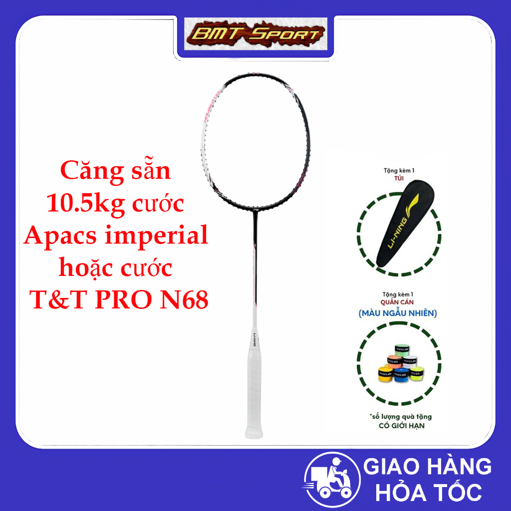 [ĐÃ ĐAN LƯỚI] - Vợt cầu lông Lining Halbertec 2000 Trắng Xám - 4U (NỘI ...