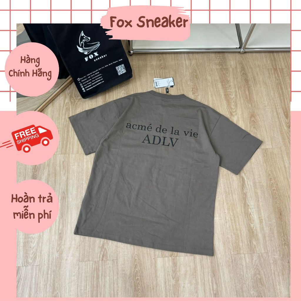 Áo Thun ADLV Basic Nâu Chính Hãng | Fox Snaeker | Shopee Việt Nam