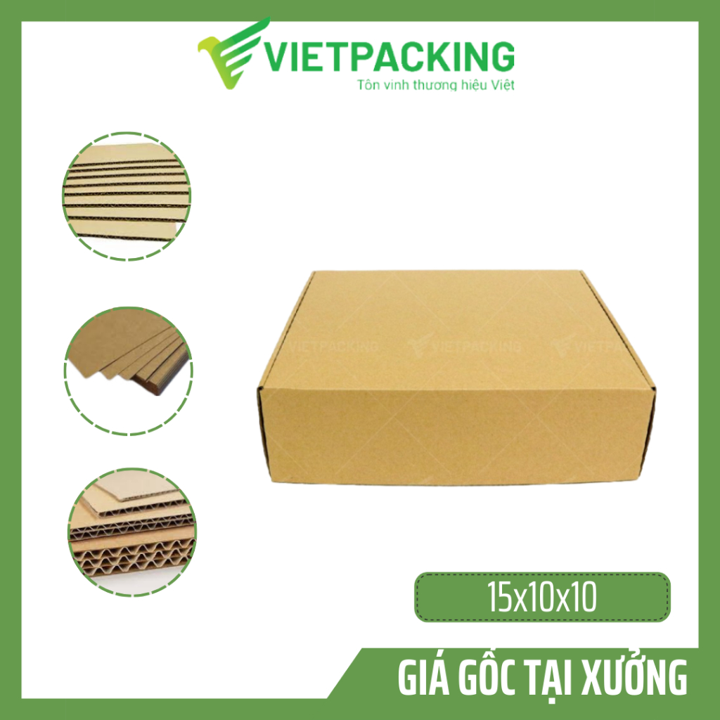 Combo 10 hộp carton gài hông Vietpacking đựng quần áo 35x30x10 | Shopee ...