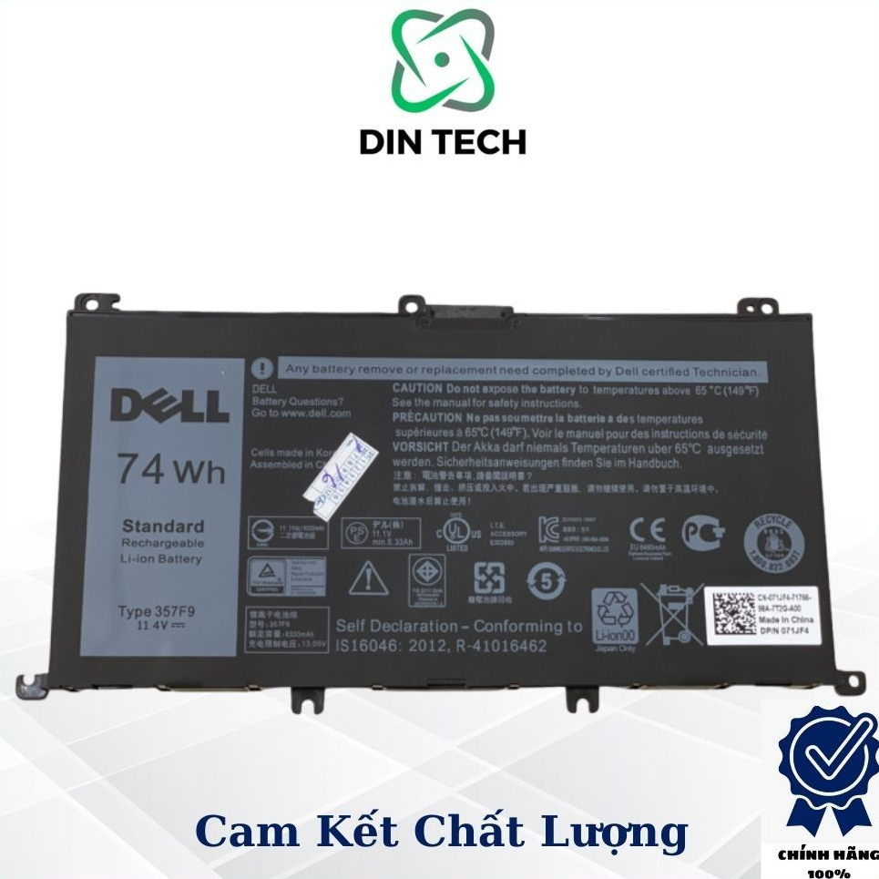 Pin Laptop Dell Inspiron 15 7000 7557 7567 7559 7556 5577 357F9 74Wh ...