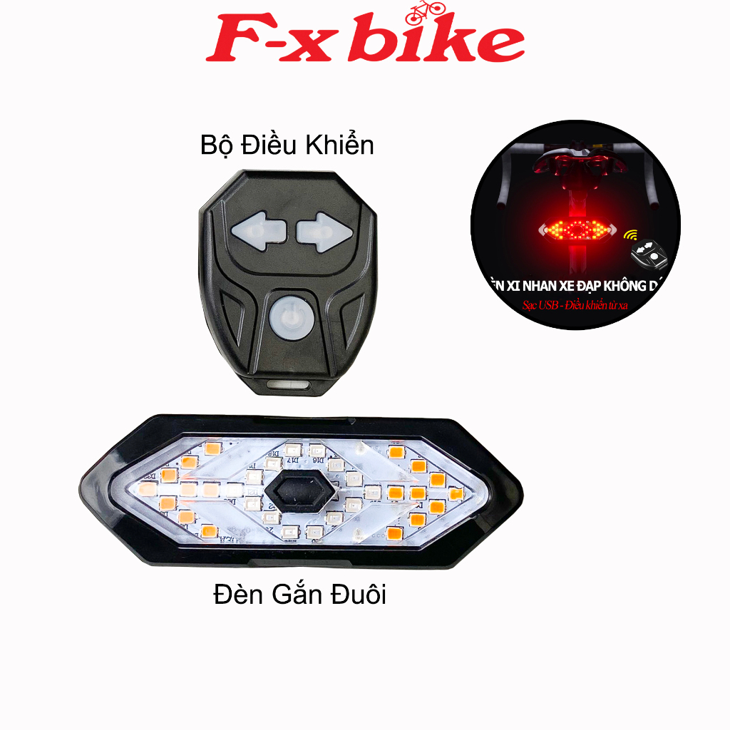 Bộ Đèn Xi Nhan Xe Đạp F-x FY-1820 Bike Không Dây Tiện Lợi Cảnh Báo An ...