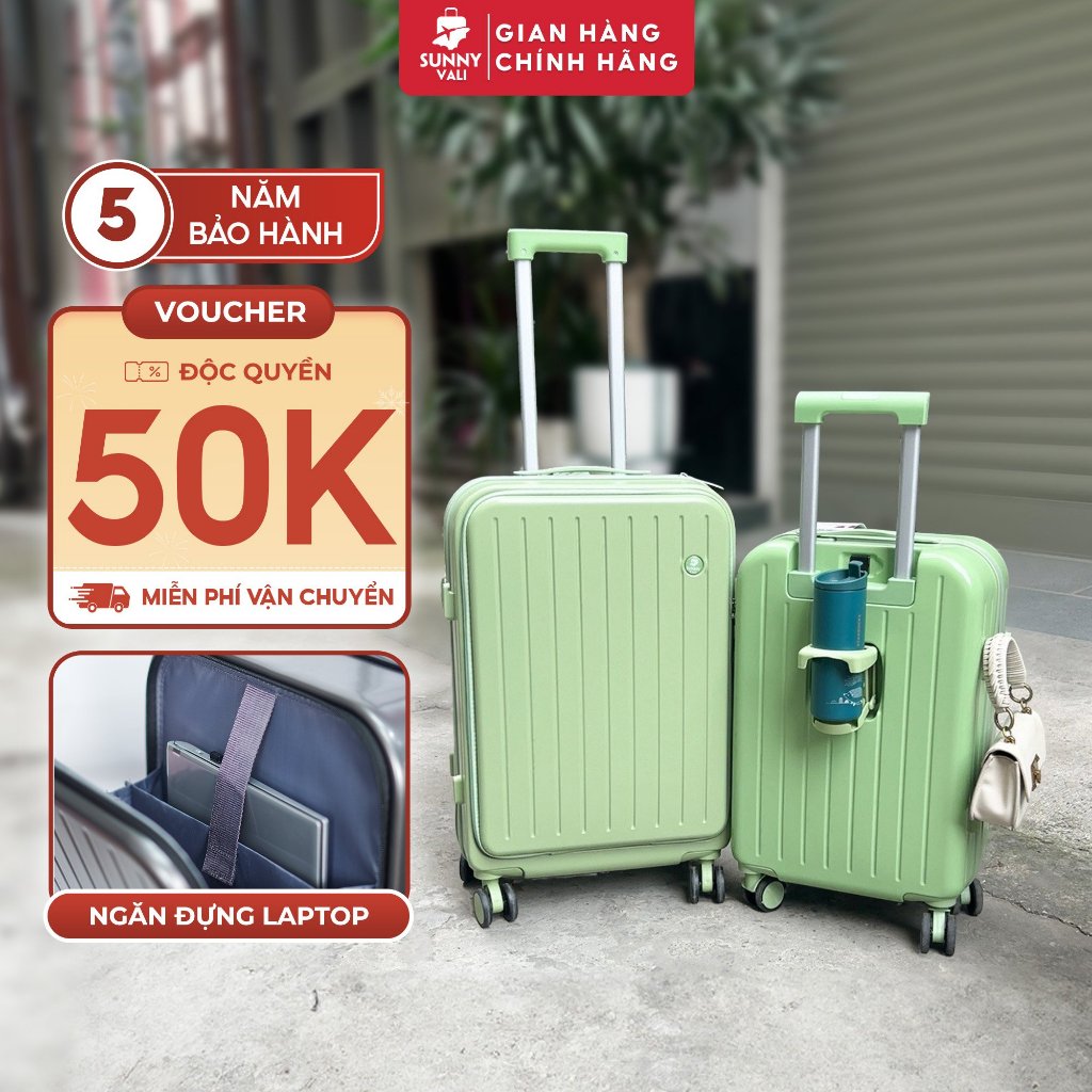 Vali SUNNY LATO - Vali du lịch 20/24inch nhựa ABS + PC xách tay/ kí gửi ...