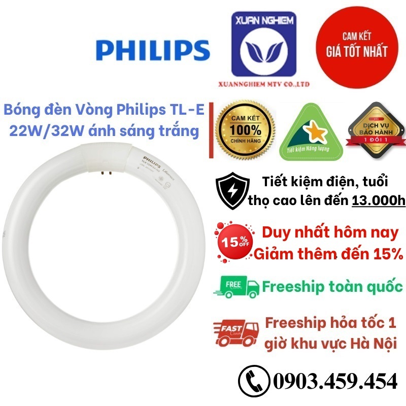Bóng đèn Vòng Philips TL-E 22W/54-765 / Bóng TL-E 32W/54-765 | Shopee Việt Nam