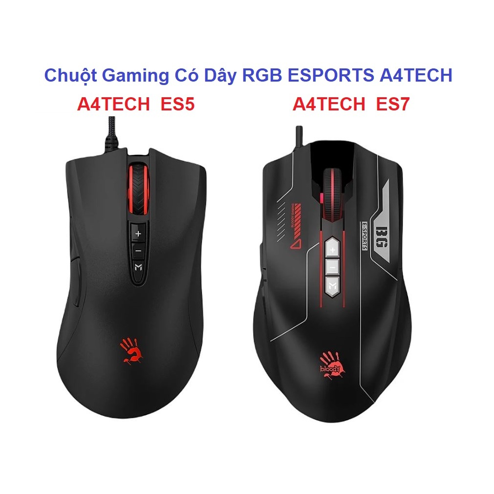 Chuột Gaming Có Dây RGB ESPORTS ( ES5 / ES7 ) A4TECH | Shopee Việt Nam