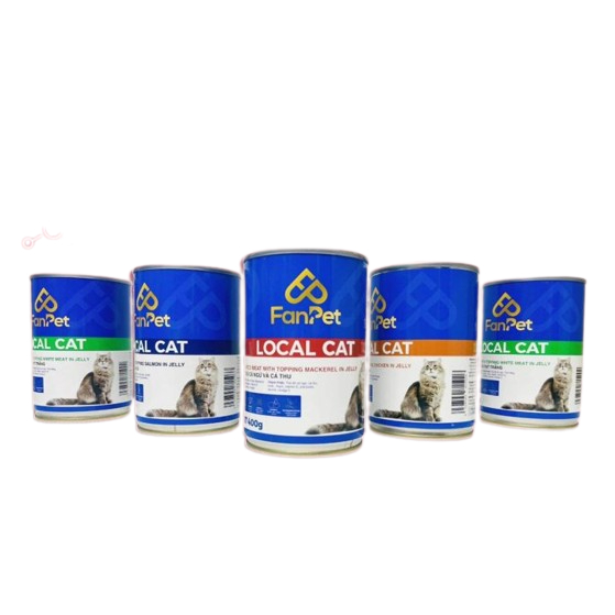 [Lon 400gr] PATE LOCAL CAT, PATE cho Mèo dạng thạch thơm ngon, Pate Fanpet lon | Shopee Việt Nam