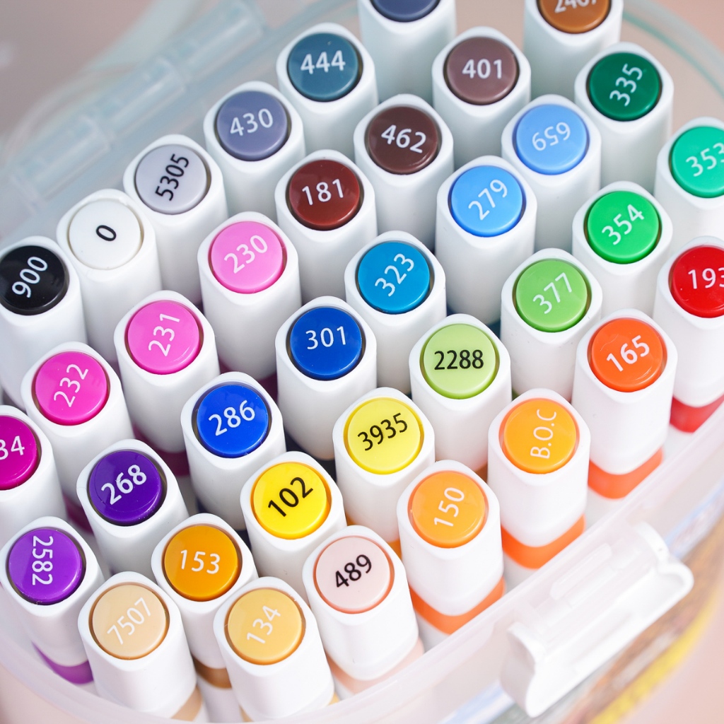 Bút Màu Marker Hai Đầu ARTMATE 12/24/36 Màu Tươi Sáng, Dùng Tô Màu, Vẽ ...