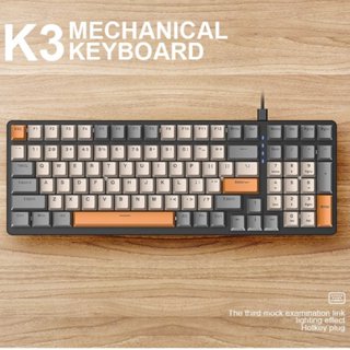 Bàn Phím Cơ Gaming K3 LED Rainbow Hotswap – Red Switch Chống Ồn 100 ...