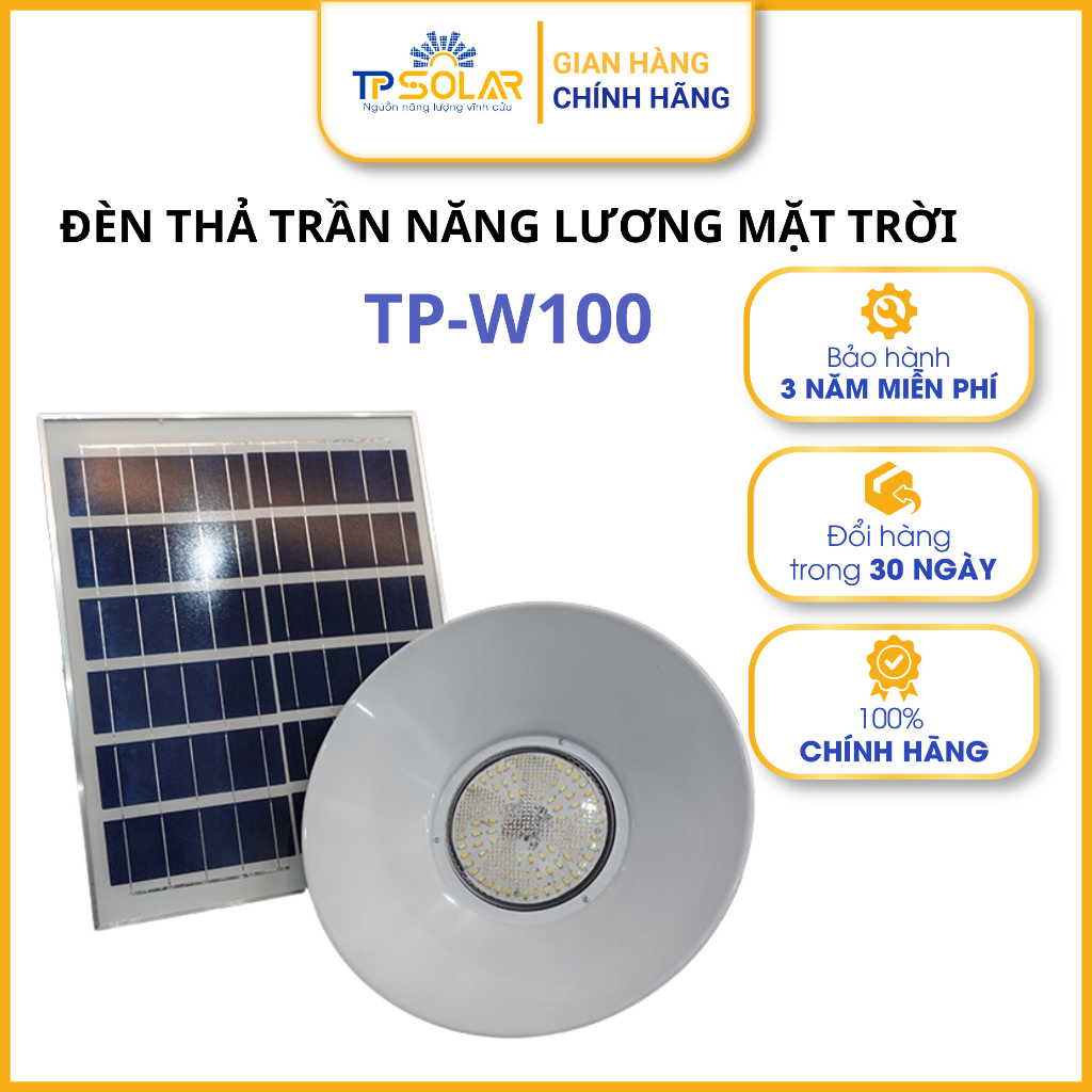 Đèn Thả Trần Năng Lượng Mặt Trời TP SOLAR - TP-W100 ,Đèn Hình Loa 100W ...