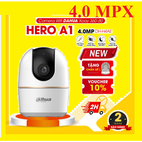 Camera WIFI DAHUA HERO A1 - DH-H2AE, H4AE 4MP 2K HERO A1 , XOAY 360 2M ...