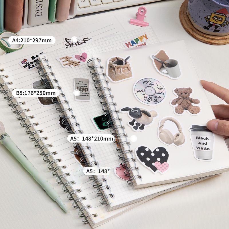 Winzige sổ tay A5 B5 kẻ ngang caro sổ klong sổ còng spiral notebook sổ ...