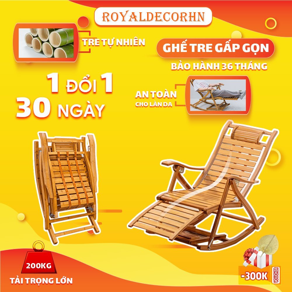 SiÊu Hot Ghế Tre Bập Bênh Gấp Gọn Royaldecorhn Ghế Tựa Lưng Đọc Sách Ghế Bập Bênh Thư Giãn
