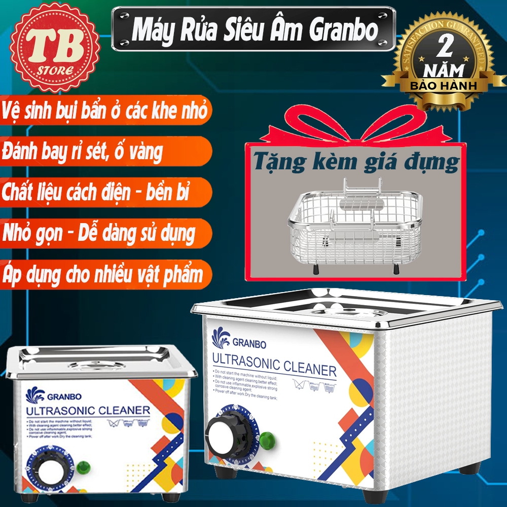 Máy tẩy rửa siêu âm GRANBO rửa sạch bụi bẩn - rỉ sét - dầu mỡ, Máy rung ...