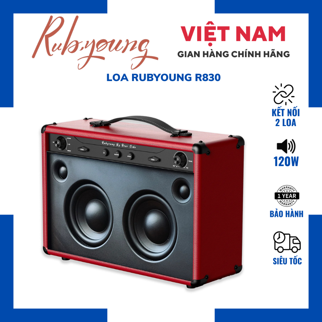 Loa Rubyoung R830 Công Suất 120W, 240W Peak Hỗ Trợ Kết Nối Bluetooth ...