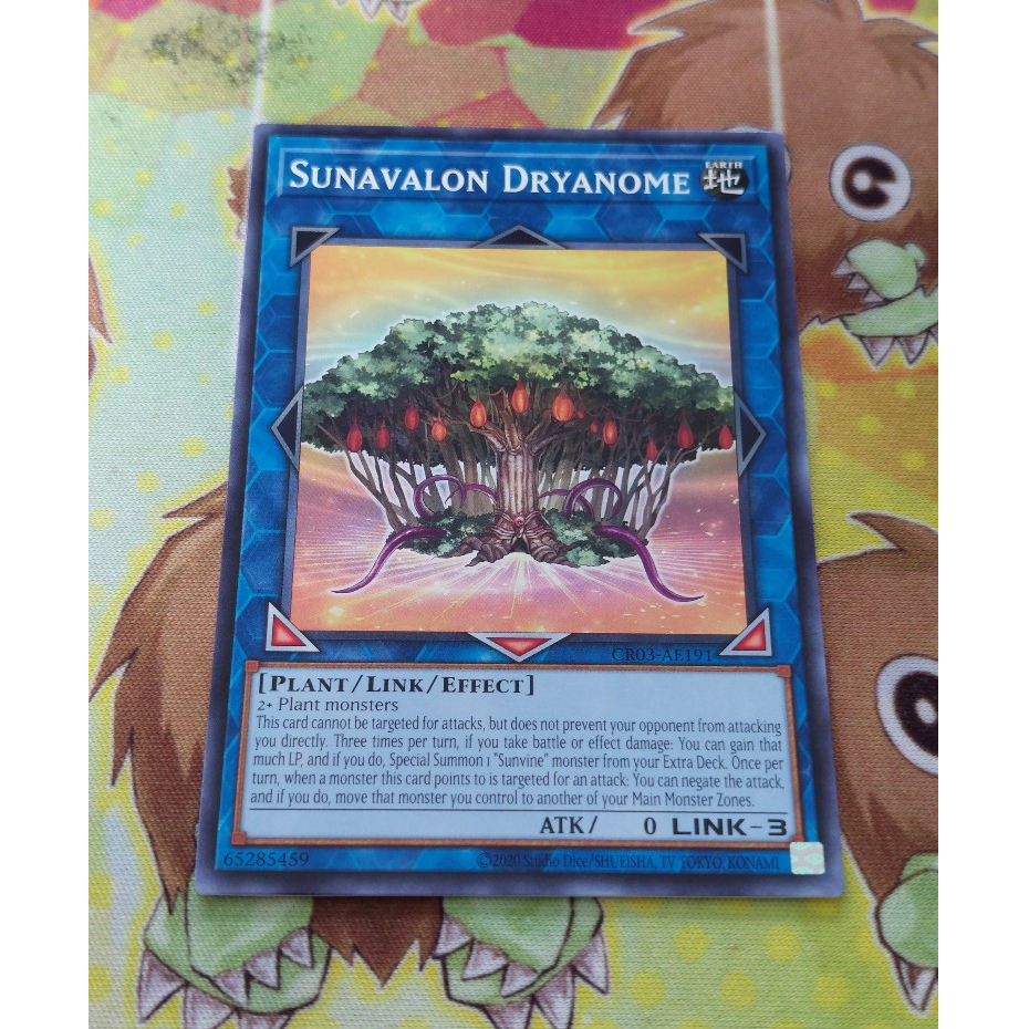 [ Đậu Phộng ] Thẻ Bài Yugioh Link CR03-AE191 Sunavalon Dryanome (N ...