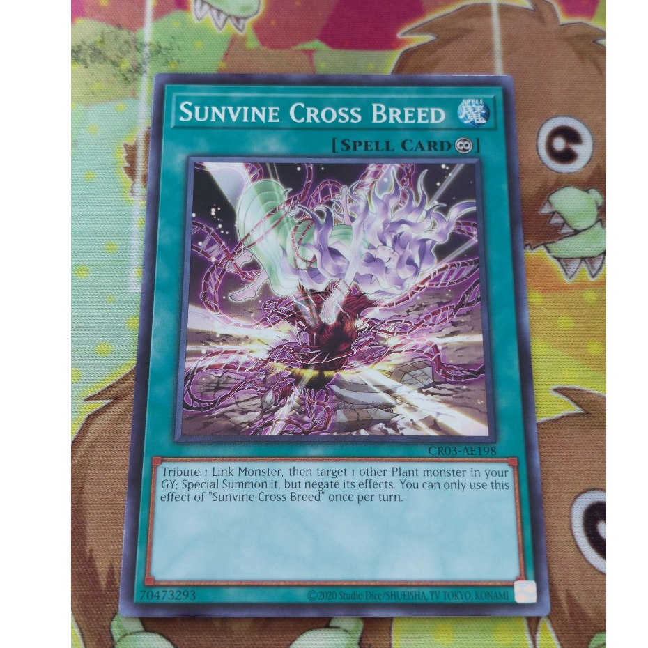 [ Đậu Phộng ] Thẻ Bài Yugioh Spell CR03-AE198 Sunvine Cross Breed (N ...