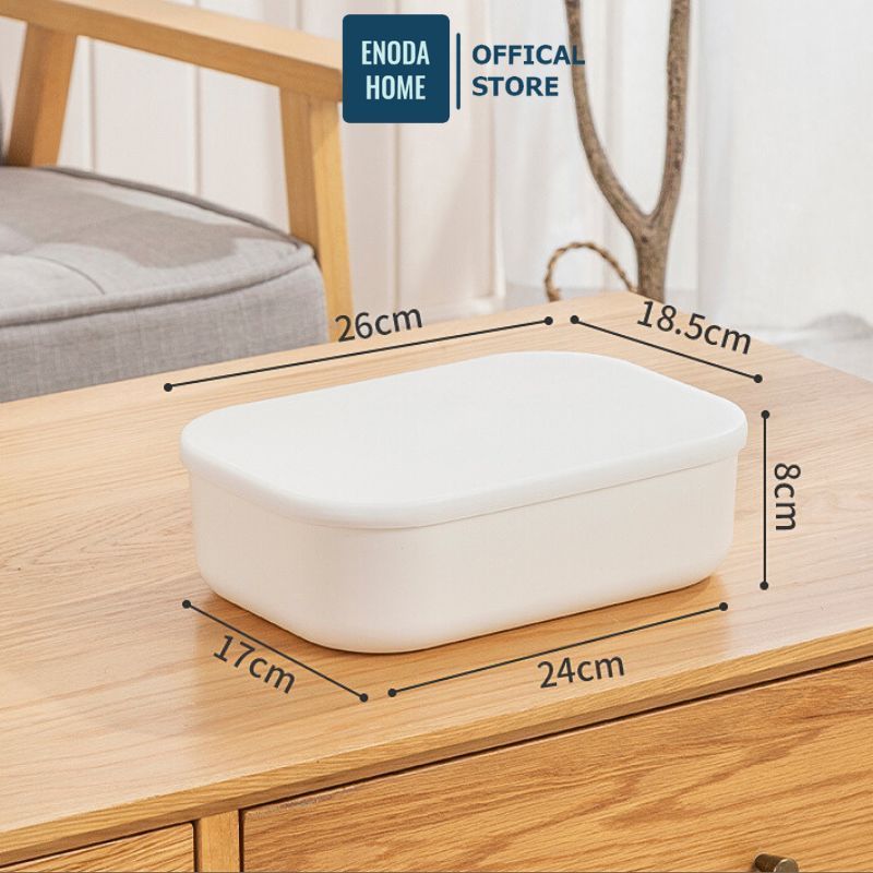 Hộp Đựng Đồ ENODA HOME Có Nắp Màu Trắng, Hộp Nhựa Đựng Đồ Chơi, Đựng Phụ Kiện Đa Năng Q030 ...