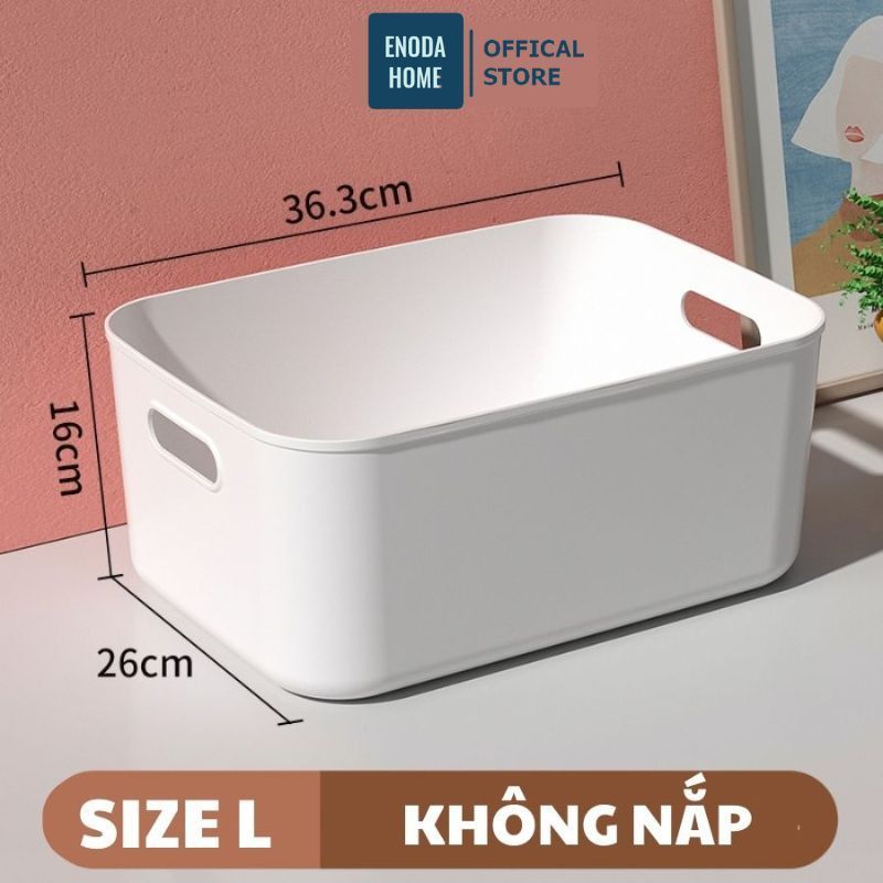 Hộp Đựng Đồ ENODA HOME Có Nắp Màu Trắng, Hộp Nhựa Đựng Đồ Chơi, Đựng Phụ Kiện Đa Năng Q030 ...