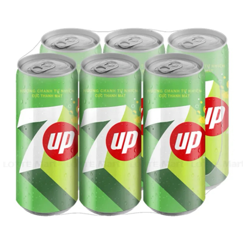 Lốc nước ngọt có gas 7Up vị chanh 6 lon 320ml | Shopee Việt Nam