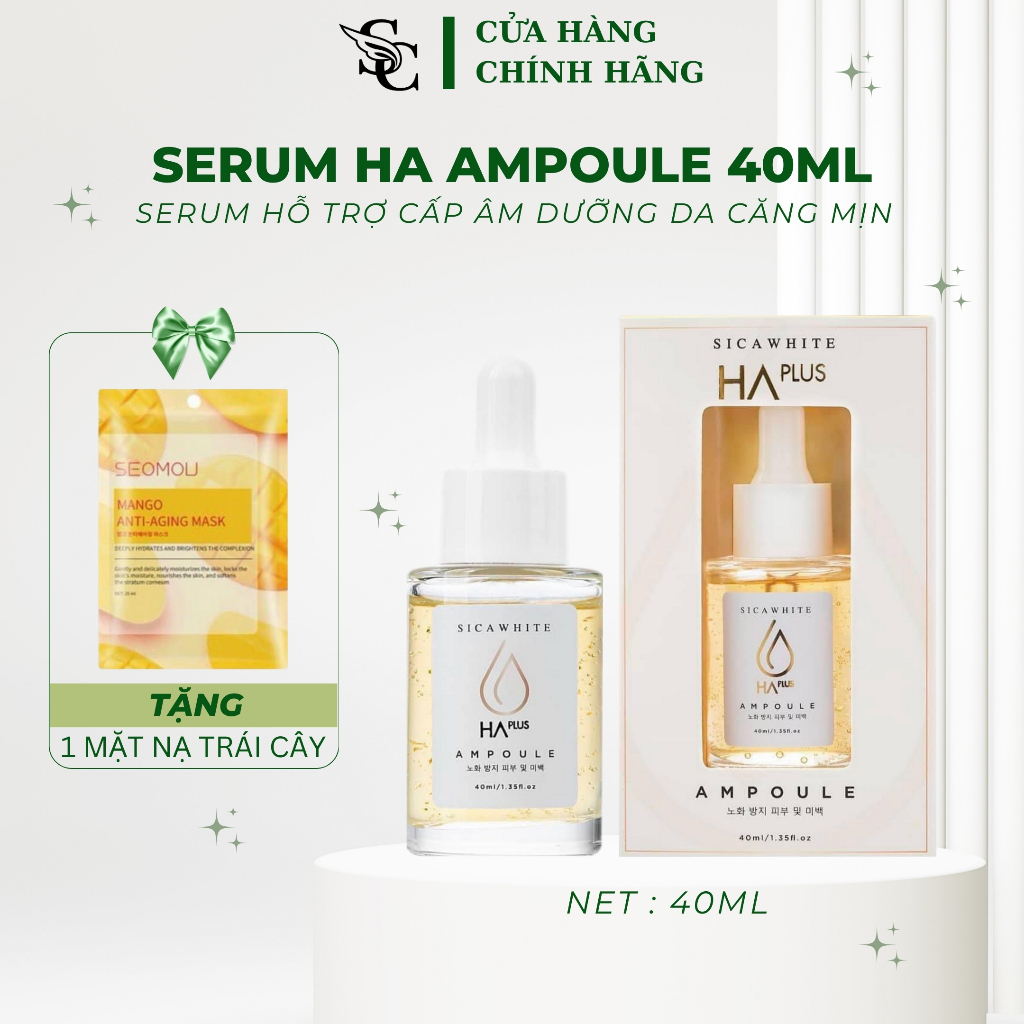 [Chính Hãng] SERUM HA PLUS, SERUM SICA, SERUM HA SICA DƯỠNG ẨM DA SE ...