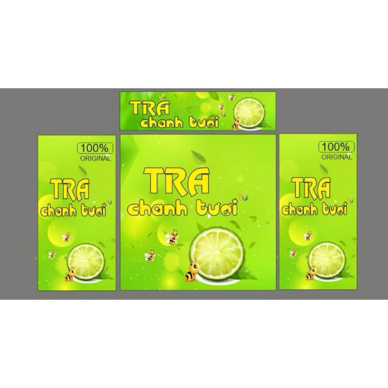 quầy trà chanh tươi gấp gọn, trà chanh túi zip | Shopee Việt Nam