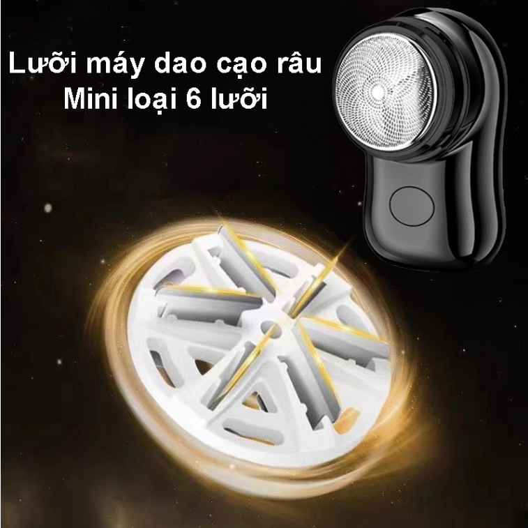 Combo 5 Lưỡi máy dao cạo râu Mini loại 6 lưỡi đuôi lục giác sắc bén ...