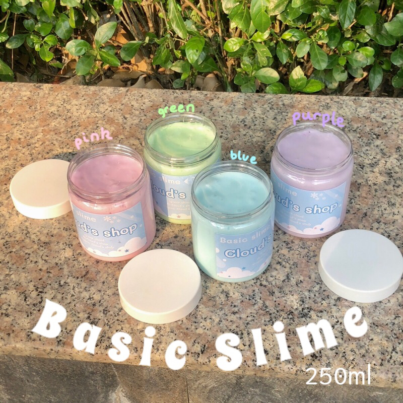 Basic slime - Slime sữa size hủ lớn 250ml nhiều màu sắc xinh sắn | Shopee Việt Nam