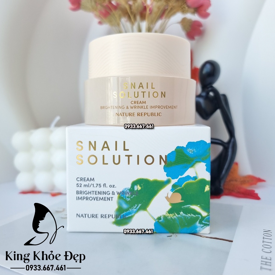 [Mới] Kem Dưỡng Da Nature Republic Snail Solution Cream | Shopee Việt Nam