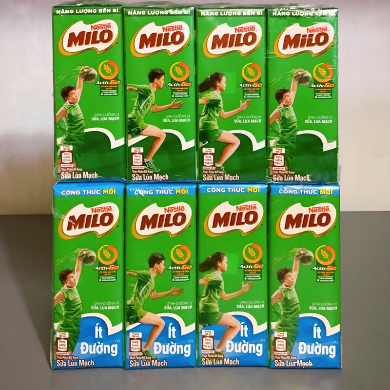 Lốc 4 Hộp Sữa Milo Lúa Mạch 110ml/180ml | Shopee Việt Nam