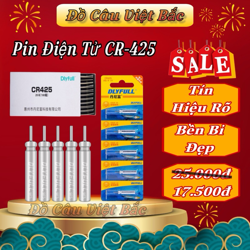 Pin điện tử CR-425 vỉ 5 quả chuyên lắp phao câu đài câu đêm PIN-CR-425 Đồ Câu Việt Bắc | Shopee ...