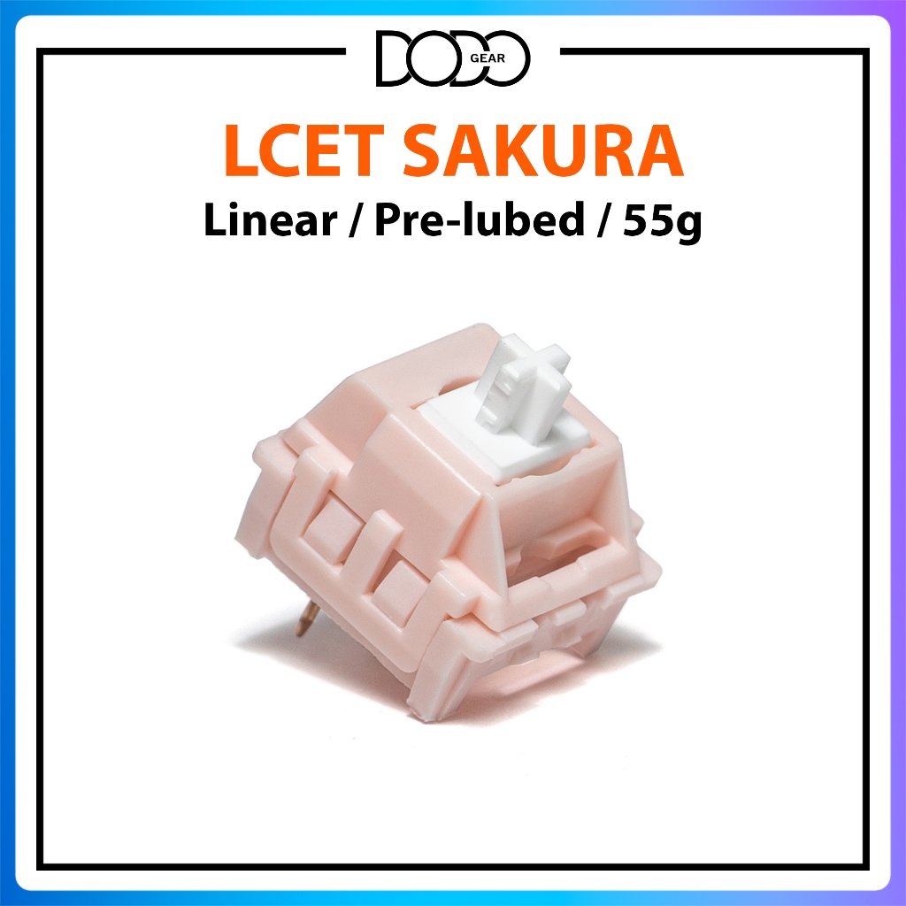 Switch LCET Sakura 3 PIN Linear 55g công tắc bàn phím Switch LCET Sakura DoDo Gear | Shopee Việt Nam
