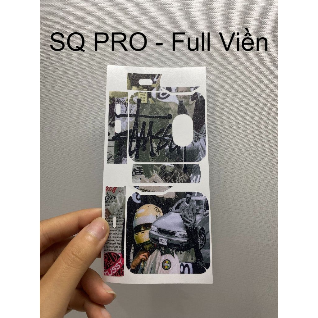 Miếng dán skin Vintage phủ kim tuyến cho dòng máy Rill X, Xlim Pro, V2 ...
