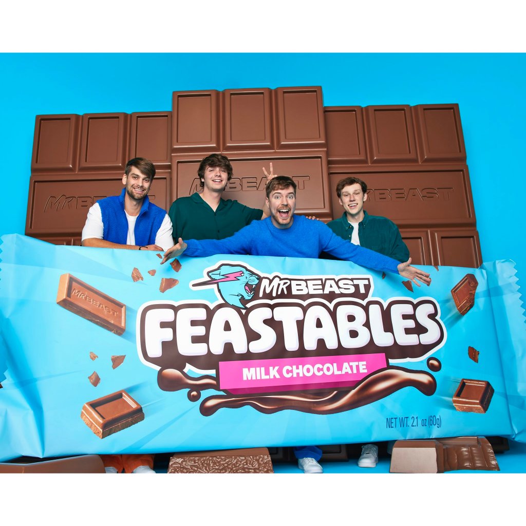 [TẶNG KÈM ĐÁ GEL] Kẹo Socola Mr. Beast Chocolate thanh 60g Phiên bản ...