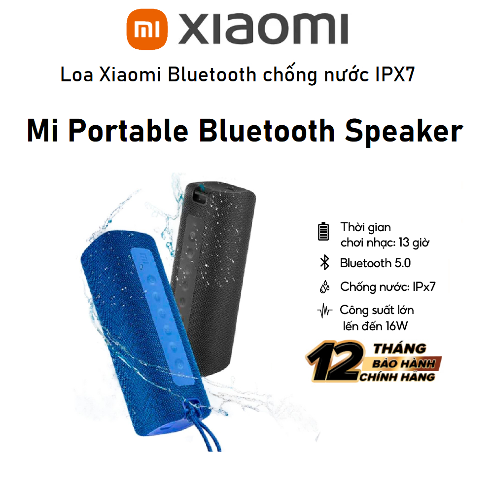 Loa bluetooth Xiaomi Portable Bluetooth Speaker 16W, Chống nước, bản ...